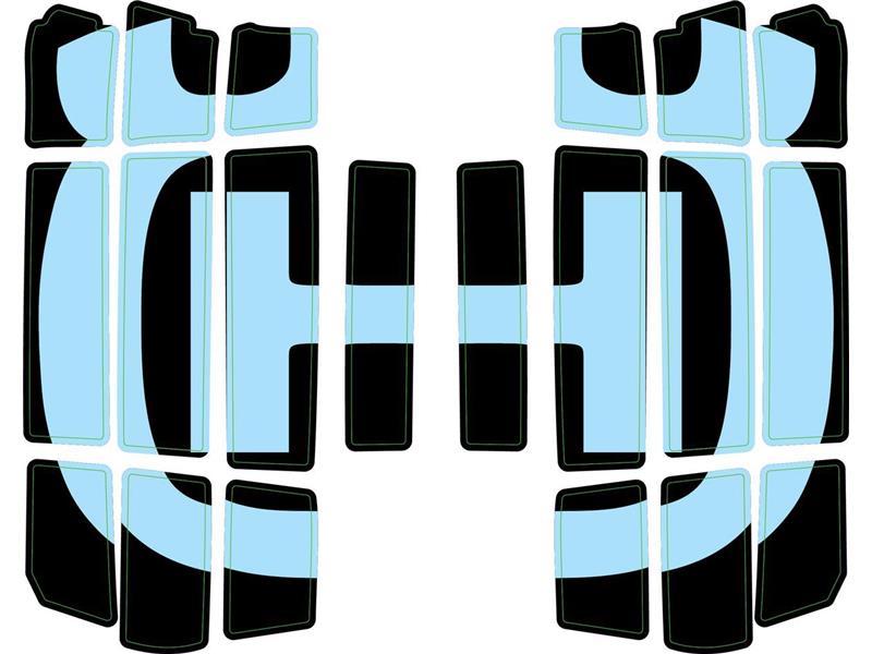 Radiator protection grille sticker kit - HTM Motorcycles